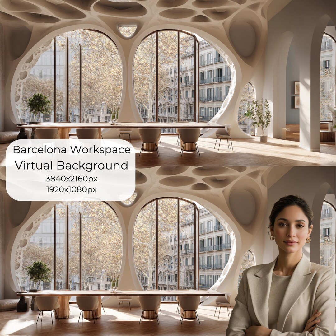 Barcelona Workspace Virtual Background | Zoom & Teams Backdrop ...