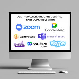 Calm & Clear Virtual Background | Zoom and Teams Backdrop | Digital ...