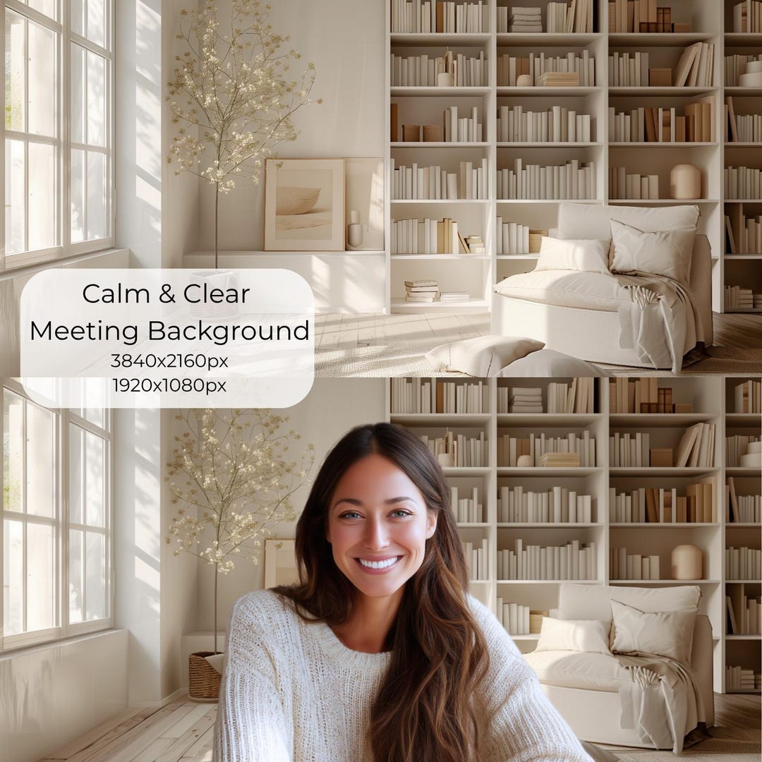 Calm & Clear Virtual Background | Zoom and Teams Backdrop | Digital ...