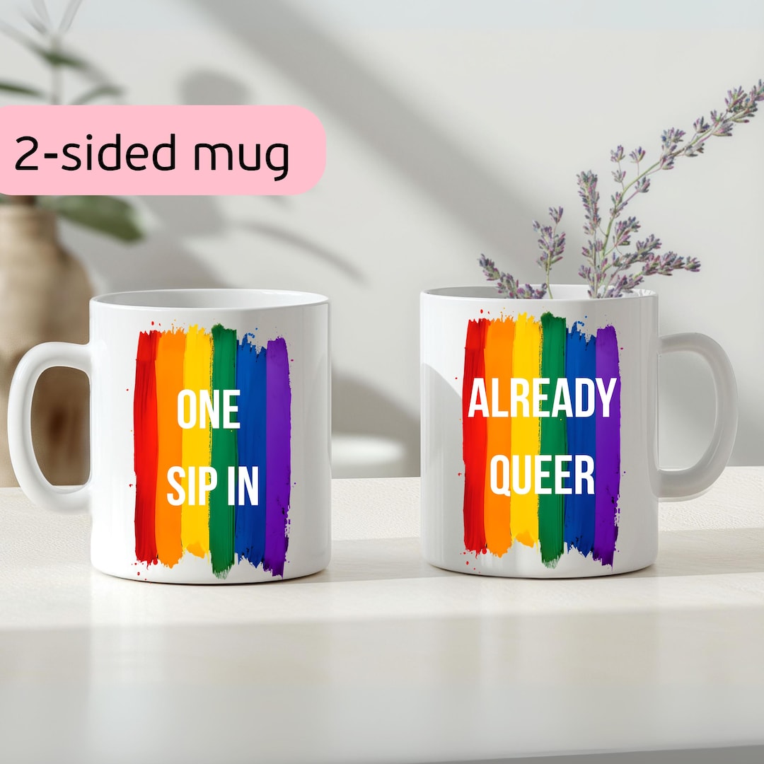 Funny Queer Mugs, Queer Pride Month Mugs, Queer Coffee Mug, Funny ...