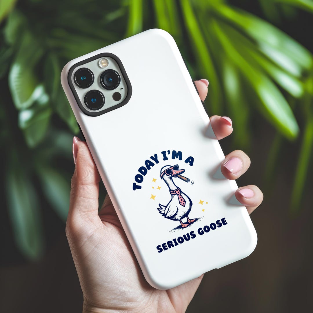 Silly Goose Phone Case With Gen Z Meme, Got Too Silly Hilarious Phone ...