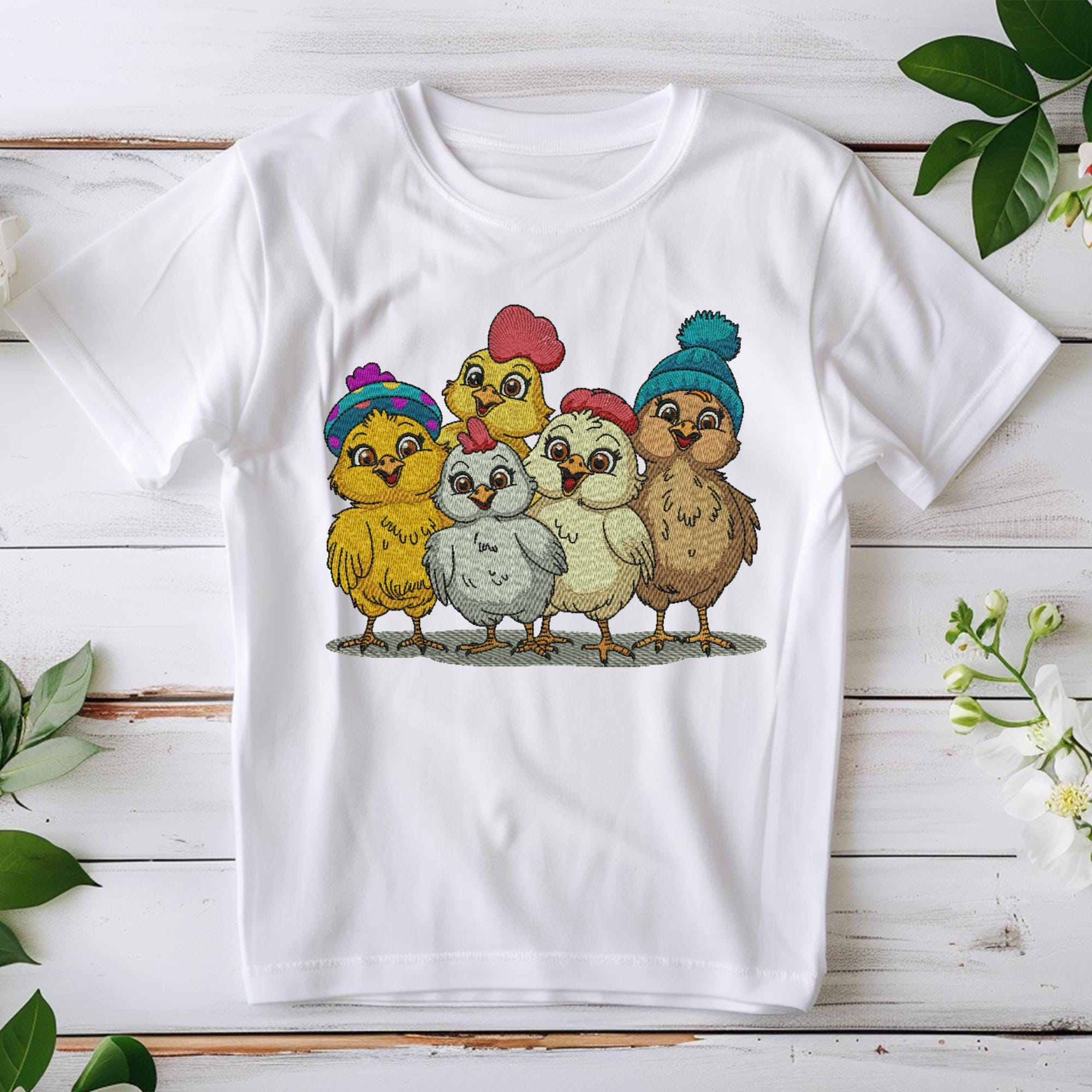 Chicken Embroidery Design, Chicken Family Embroidery, Crazy Chicken ...