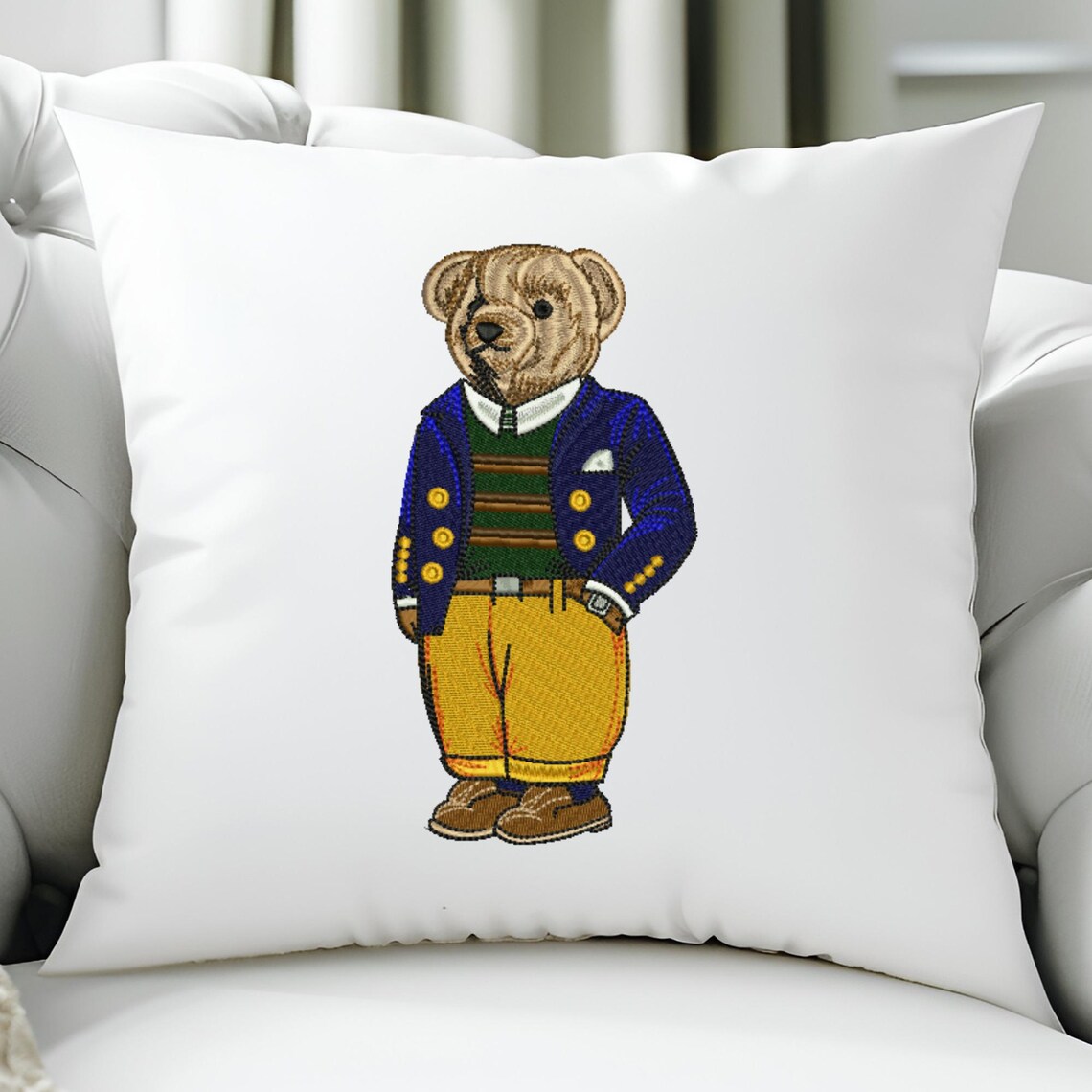 Bear Embroidery Designs, Fashion Teddy Bear Embroidery, Teddy Bear in ...