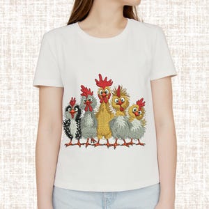 Funny Chicken Embroidery File, Chicken Machine Embroidery Design ...