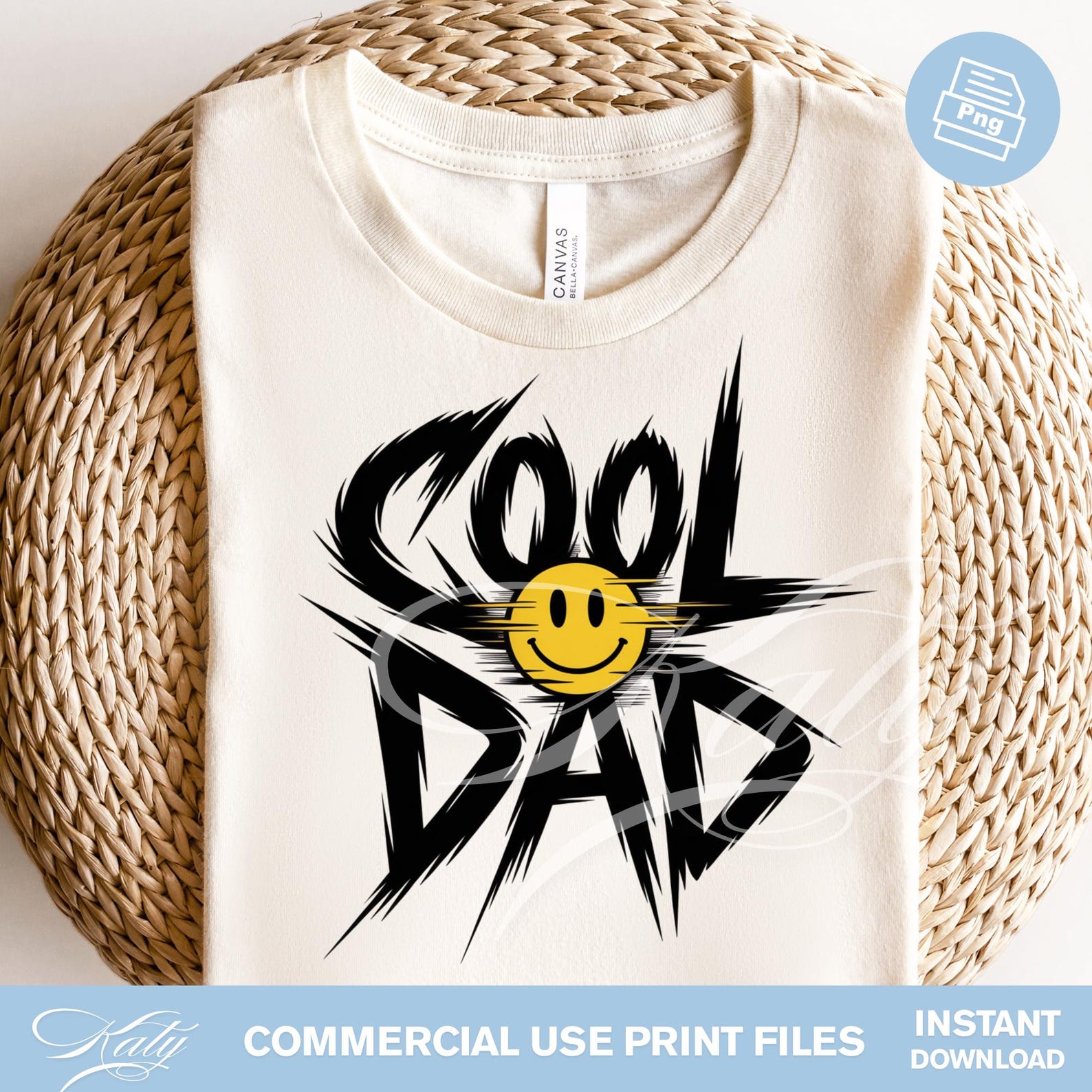 Cool Dad PNG Bundle | 5 Deathcore Style Smile Face PNG Designs for ...