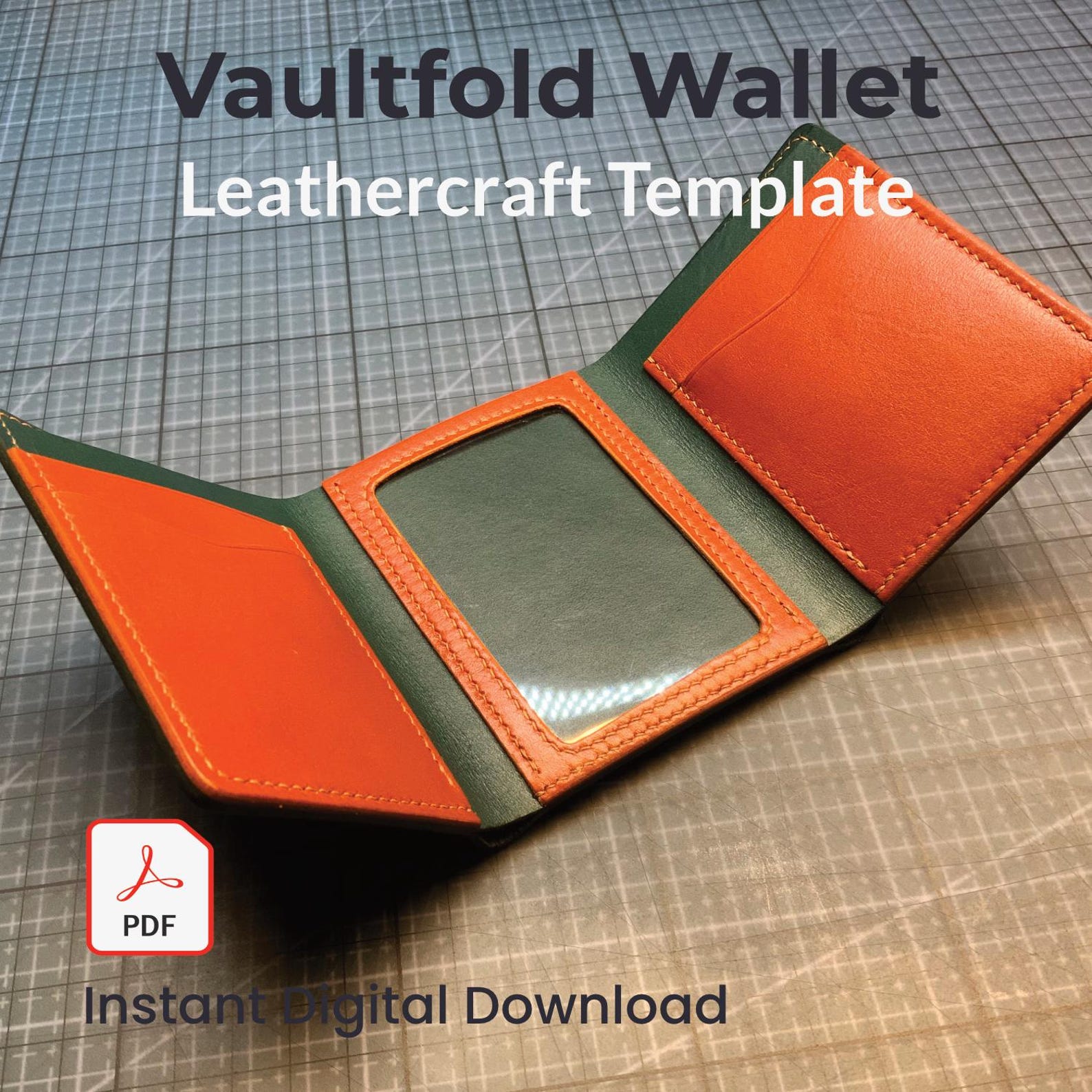 Vaultfold Trifold Wallet Pattern – PDF Leathercraft Template & Step-by ...