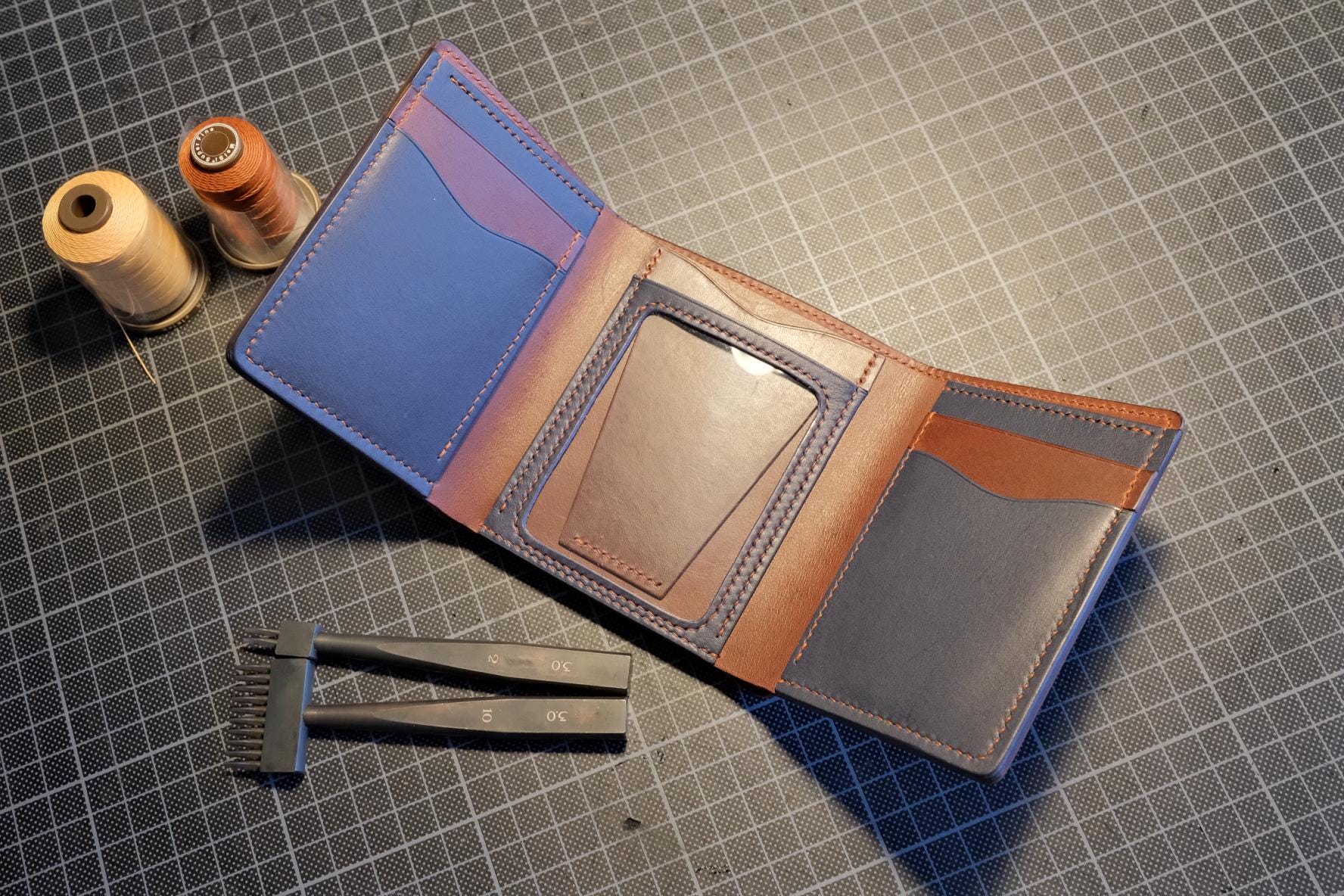 Leather Trifold Wallet Template – DIY Leathercrafting Pattern (PDF ...
