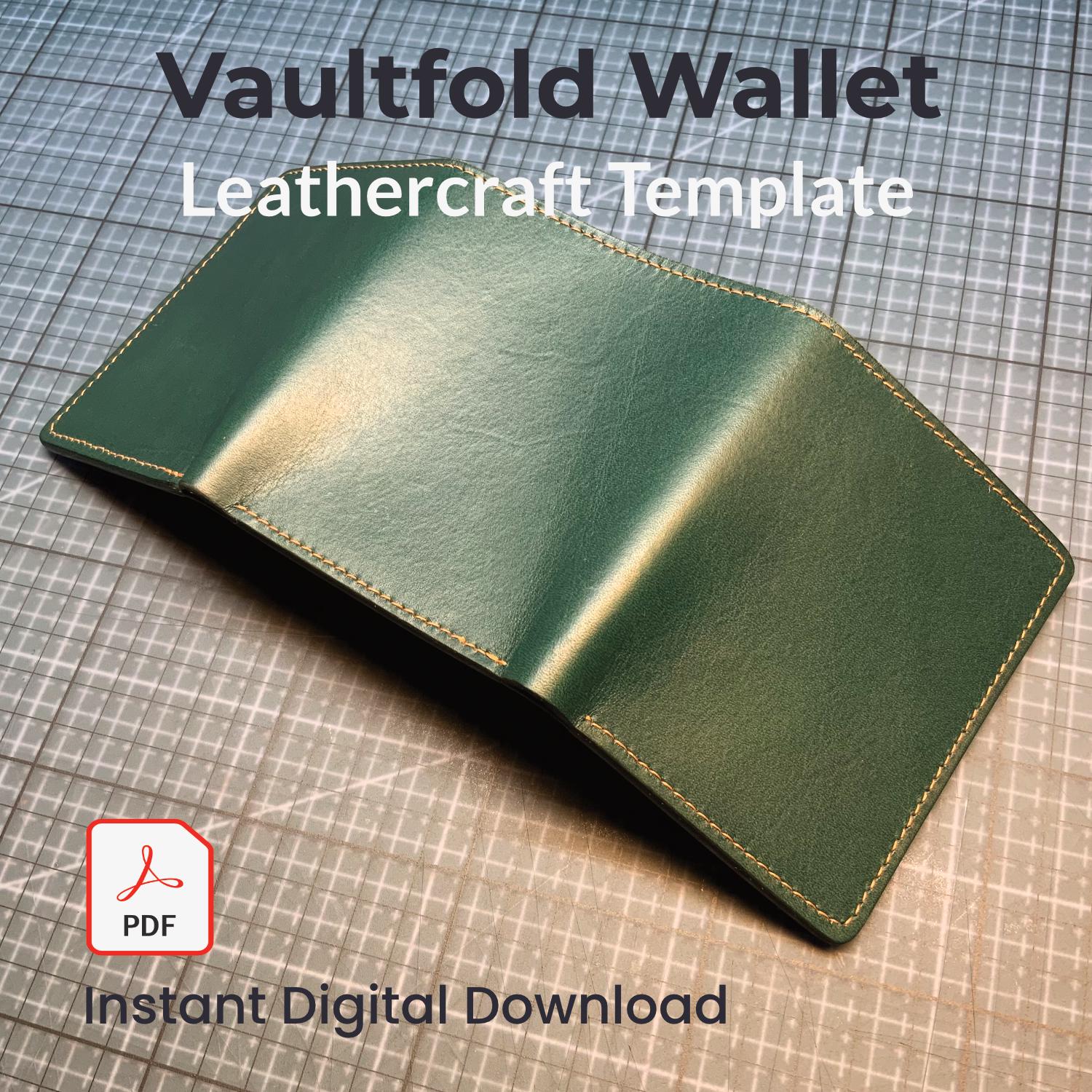 Vaultfold Trifold Wallet Pattern – PDF Leathercraft Template & Step-by ...