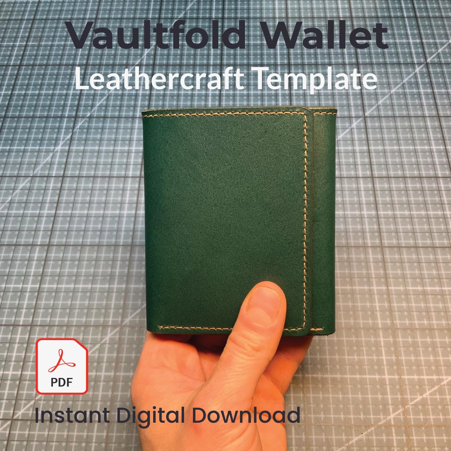 Vaultfold Trifold Wallet Pattern – PDF Leathercraft Template & Step-by ...