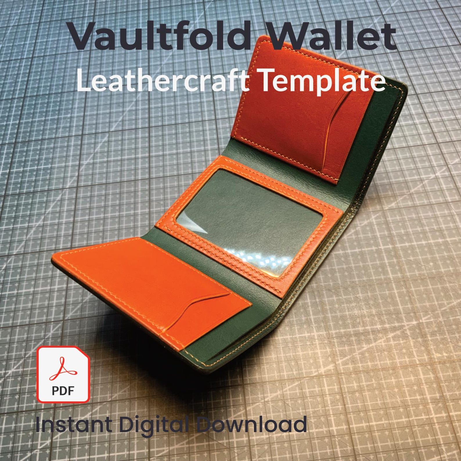 Vaultfold Trifold Wallet Pattern – PDF Leathercraft Template & Step-by ...