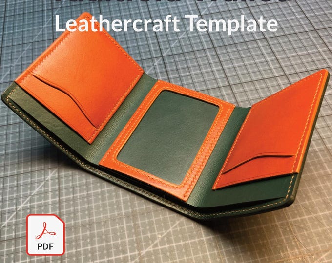 Vaultfold Trifold Wallet Pattern – PDF Leathercraft Template & Step-by ...