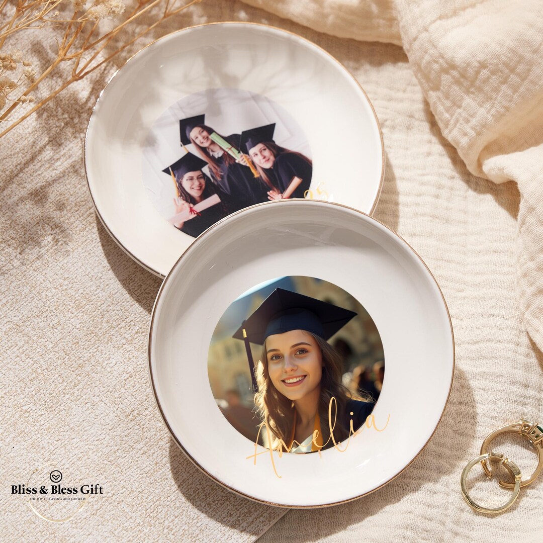 Custom Jewelry Dish Graduation Trinket Dish for Daughter Class of 2025 ...