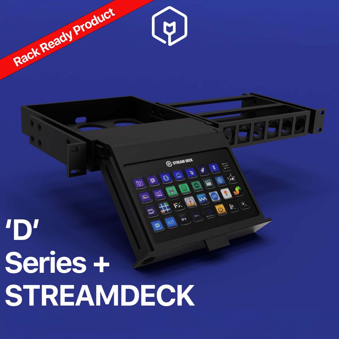 Streamdeck XL Rack Mount Drawer & D Series Plate - Etsy
