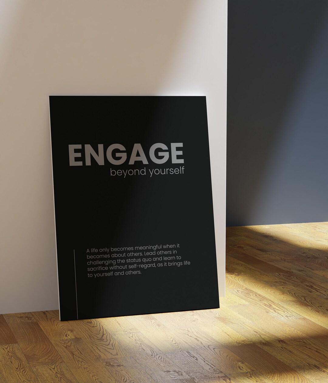 Engage Daily Affirmations Poster: Minimalist Office Decor (digital ...