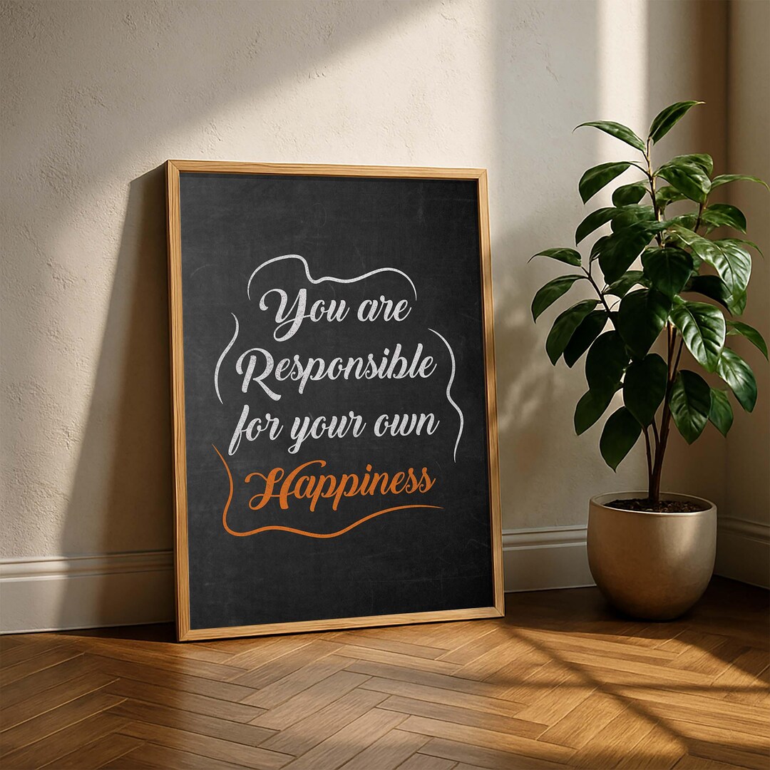 Motivational Quote Poster: Chalkboard Style Positive Affirmation Art ...