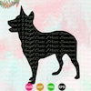 Peeking Blue Heeler Dog Head Design | Svg Png Dxf Eps Pdf | Vector ...