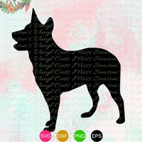 Peeking Blue Heeler Dog Head Design | Svg Png Dxf Eps Pdf | Vector ...