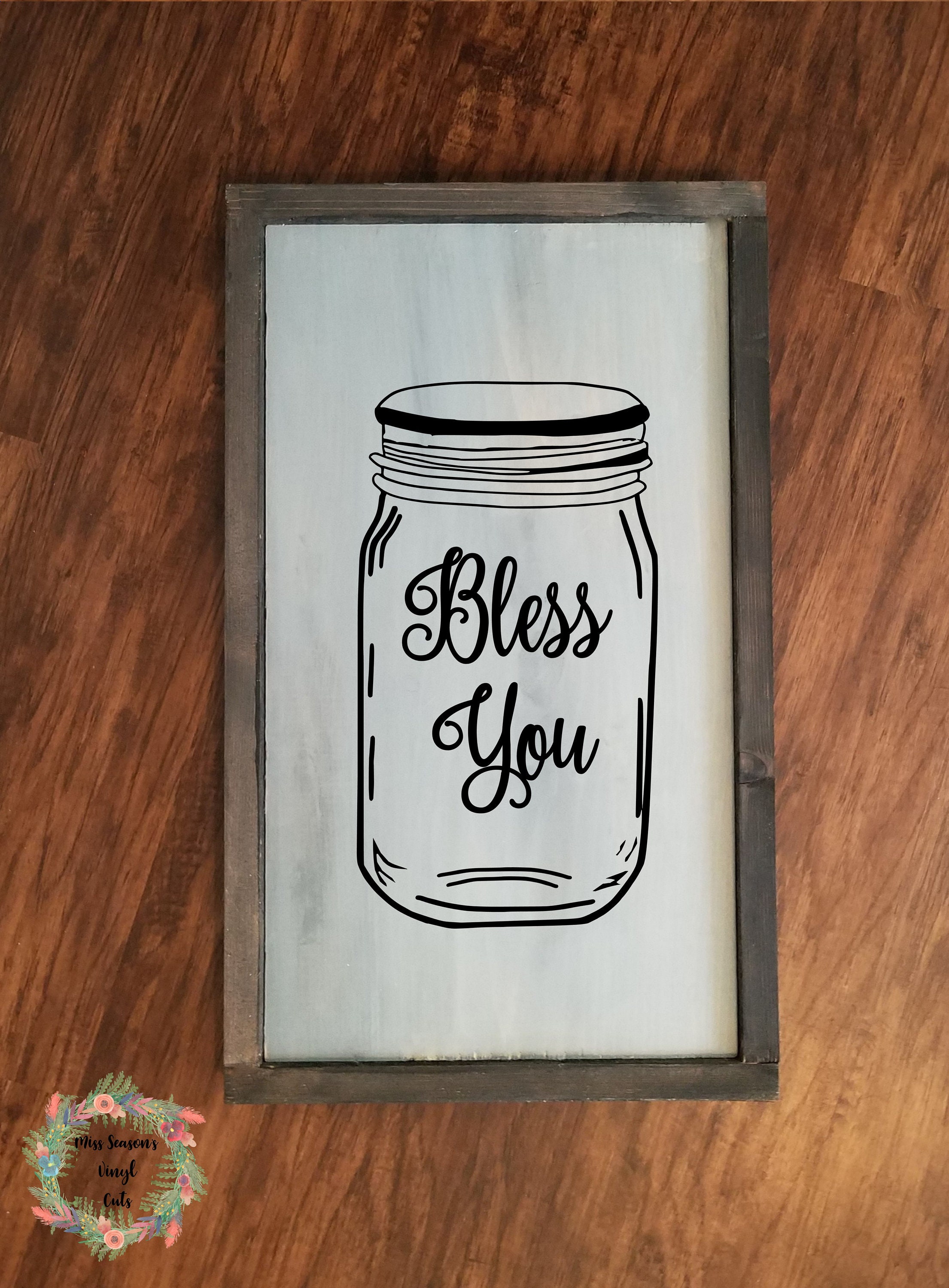 Bless You Mason Jar SVG Fileball Mason Jars SVG File - Etsy