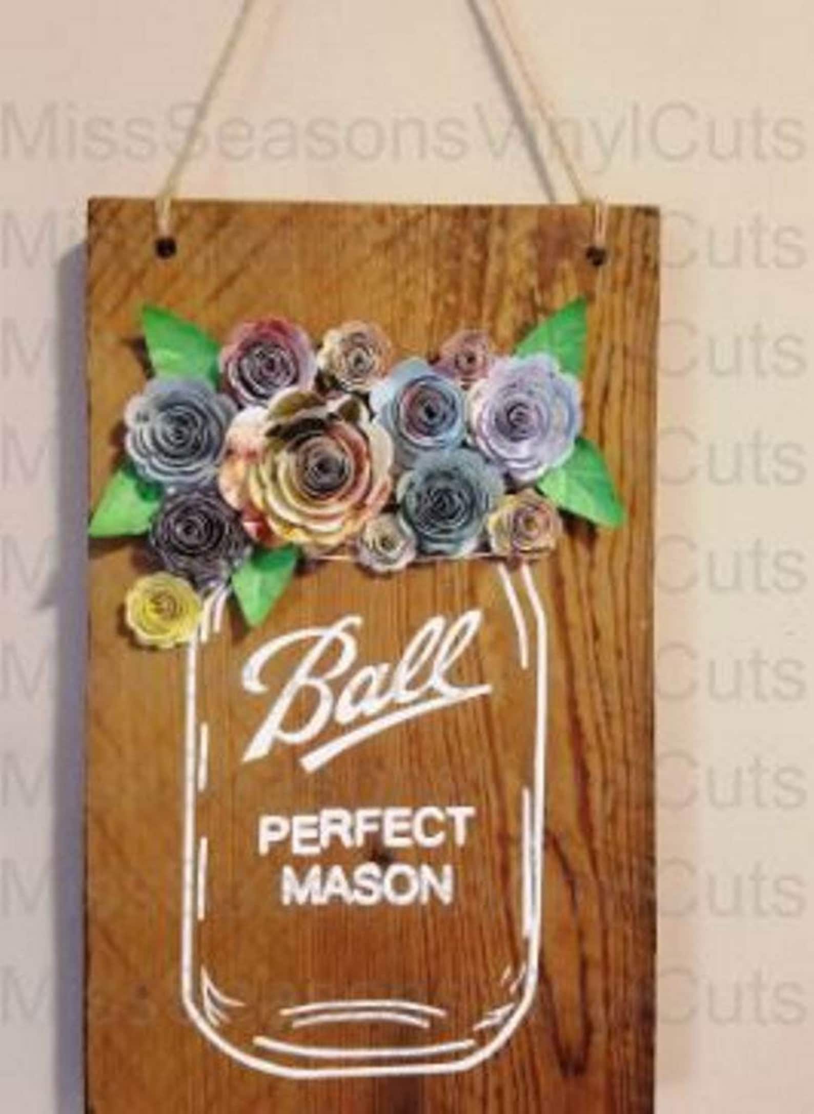 Mason Jar SVG Bundle: Ball Jar Cut Files for Cricut & Silhouette ...