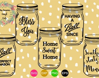 Having a Ball Since SVG File,ball Mason Jars SVG File for Commercial ...