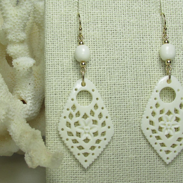 Bone Earrings - Etsy