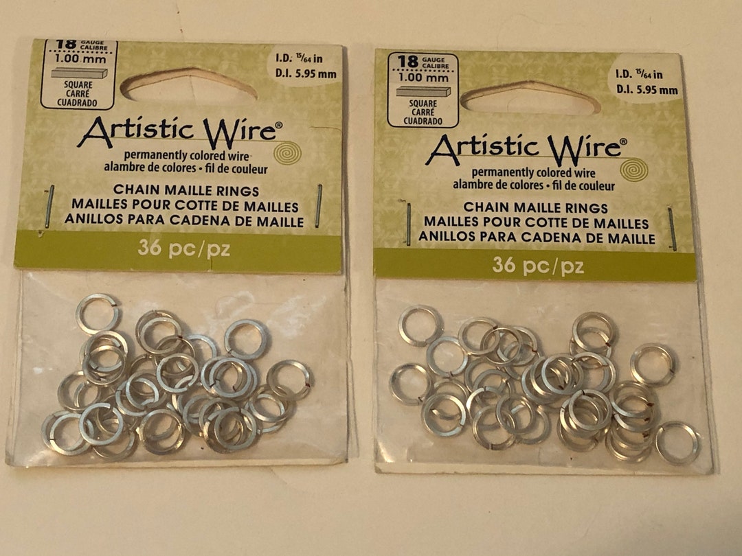 Chain Maille Rings, Artistic Wire Jump Rings, Square Wire Jump Rings ...