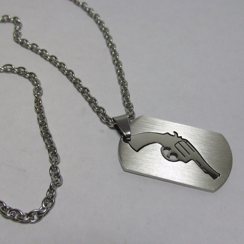 Handgun Necklace - Etsy