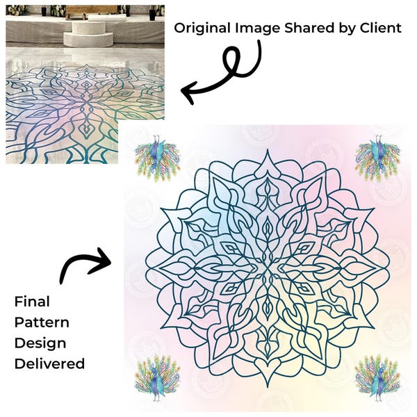 Floor Design Wallpaper - Etsy UK