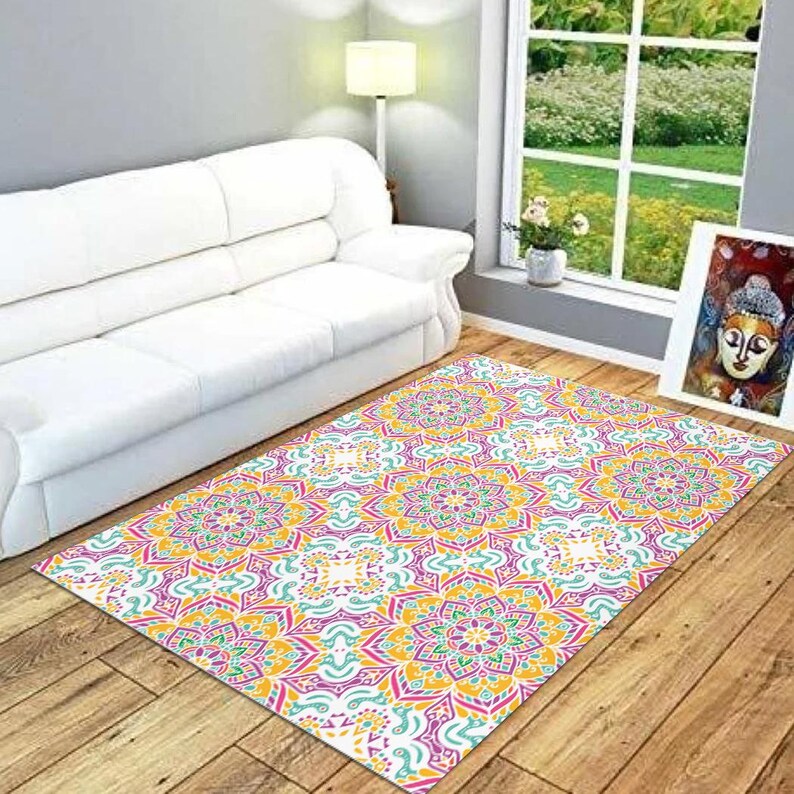 Abstract Mosaic Flower Pattern | Seamless Tile Design | Geometric Floor ...