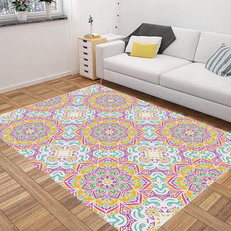 Abstract Mosaic Flower Pattern | Seamless Tile Design | Geometric Floor ...