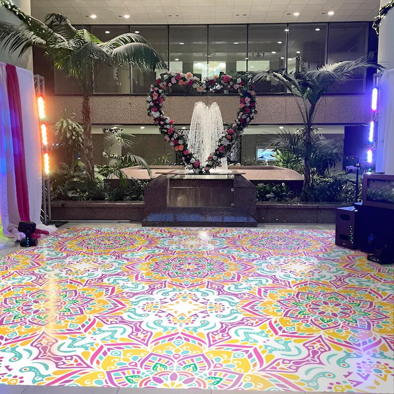 Abstract Mosaic Flower Pattern | Seamless Tile Design | Geometric Floor ...