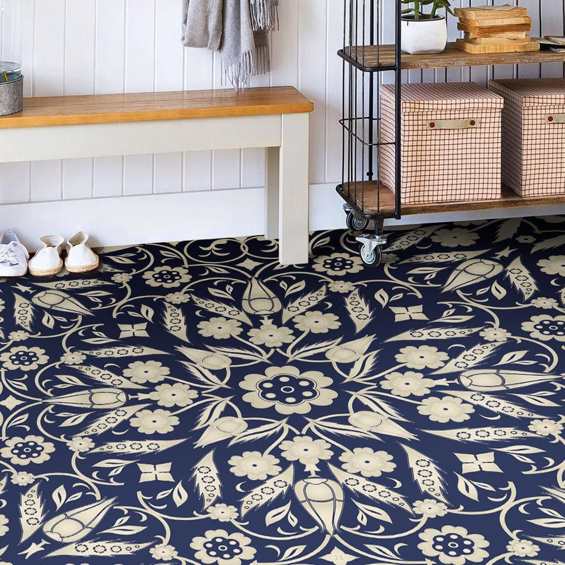 Victorian Blue Dance Floor Design | Elegant Wedding Floor Designs ...