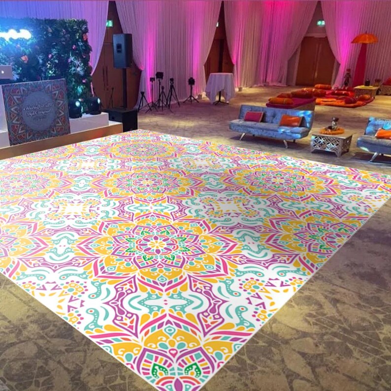 Abstract Mosaic Flower Pattern | Seamless Tile Design | Geometric Floor ...