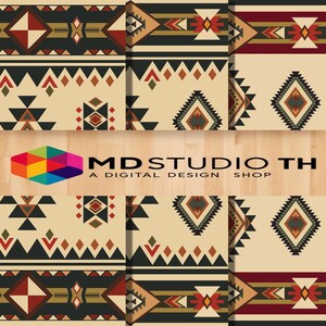 Native American Rug Set of 3, Southwestern Printable Rugs, Indigenous ...