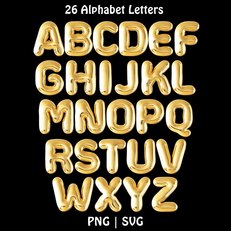 Holographic Bubble Letters - Etsy