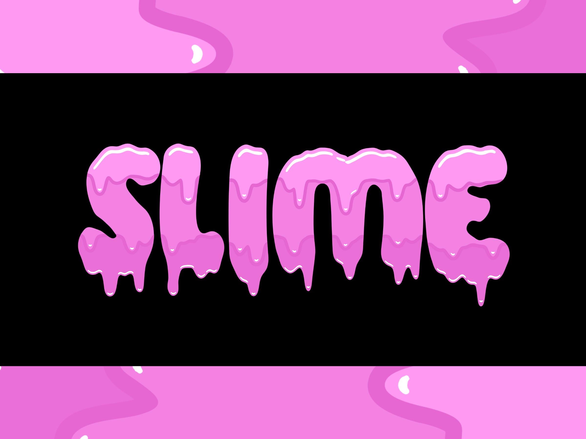 Melting Alphabet Letters PNG SVG, Drippink Pink Font, Pink Slime Font ...