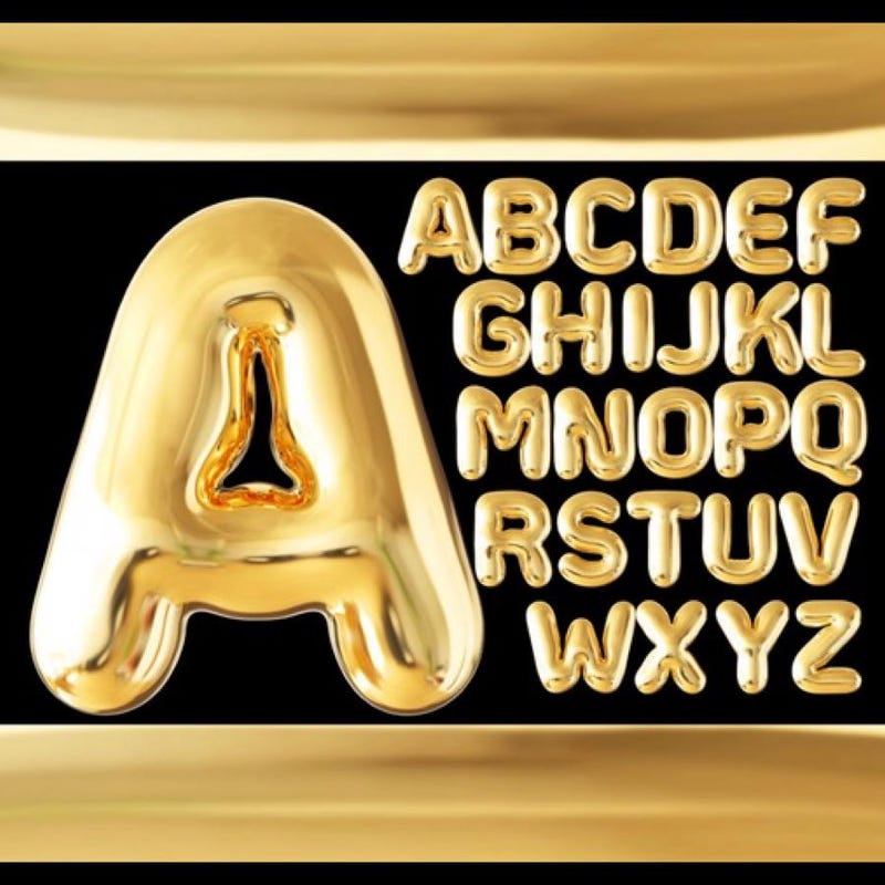 Bubble Letters - Etsy