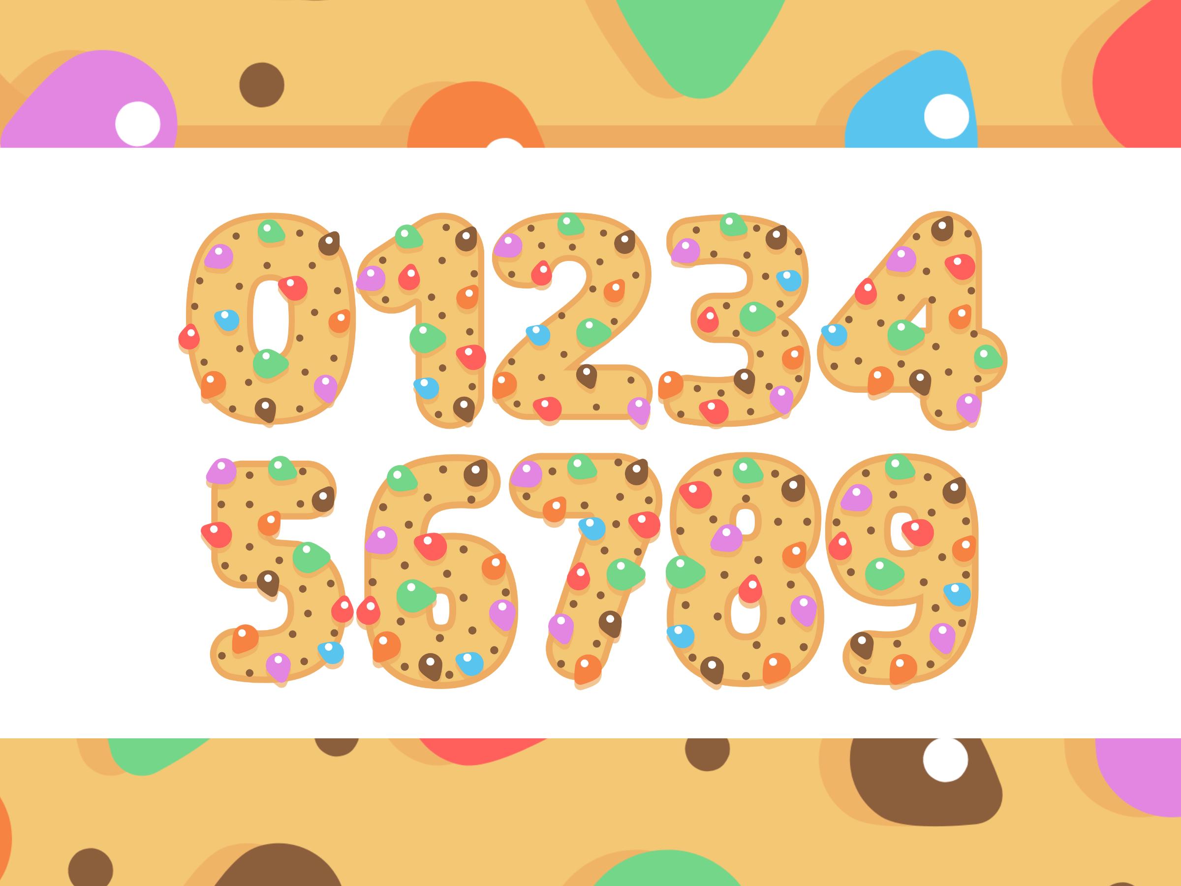 Cookie Font SVG: Letters, Numbers, Punctuation (PNG) - Etsy