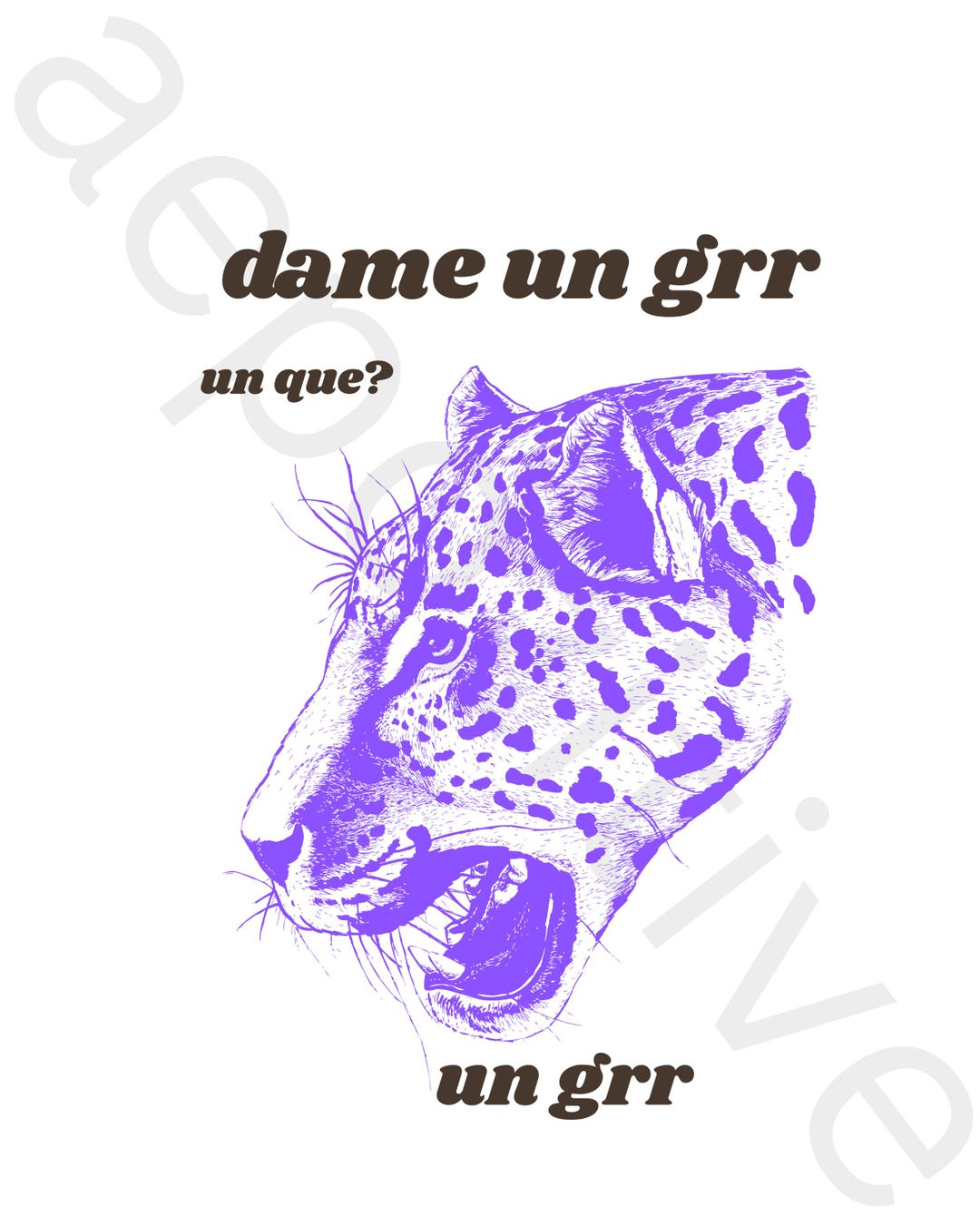 Funny Spanish Quote T-shirt Design: Dame Un Grr Meme (PDF Download ...