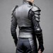 Handmade Black Leather Knight Armor Set – Medieval Warrior Costume With ...
