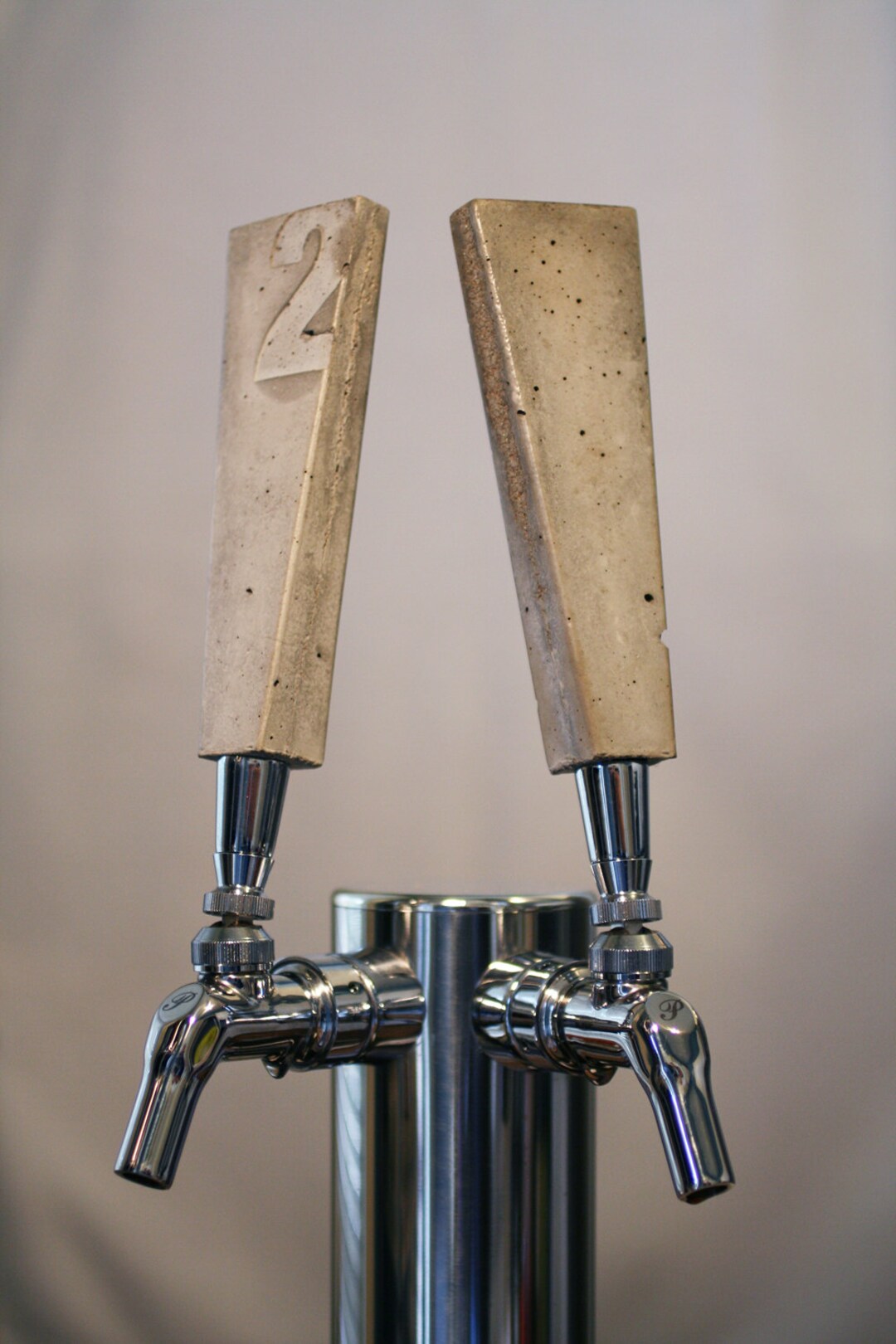 Concrete Tap Handle - Numbered Wedge - Etsy