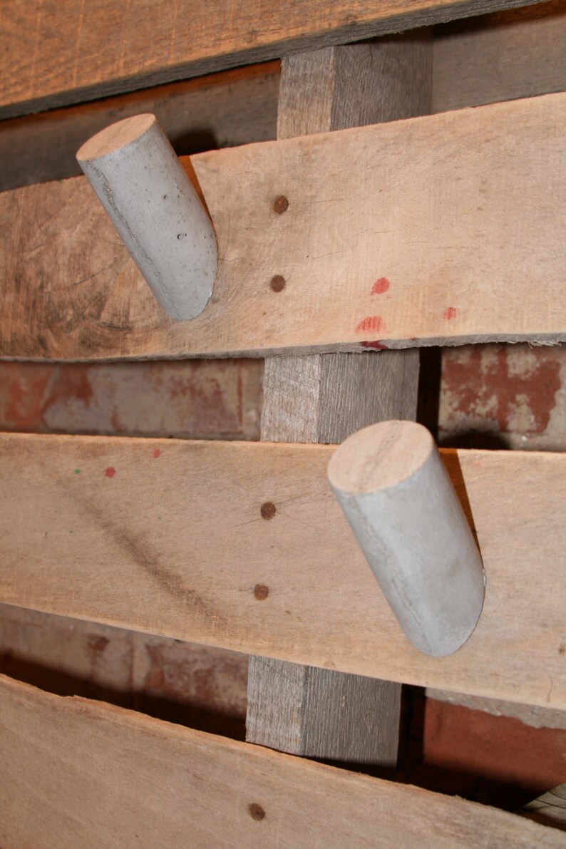 Round Concrete Wall Hooks Set Of 6 Etsy Round Concrete Wall Hooks Set Of 6 Etsy