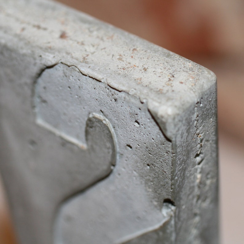 Concrete Tap Handle - Numbered Wedge - Etsy