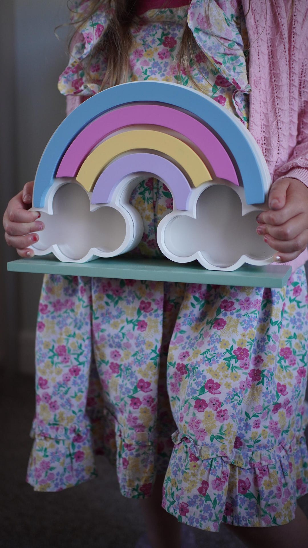 Wooden Rainbow Banks Personalised / Girls Piggy Bank / Kids Decor ...