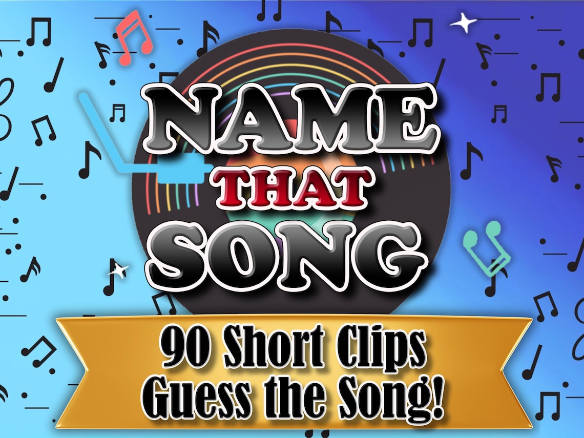 Name That Tune Game Powerpoint, Song Finish the Lyrics Zoom Games ...