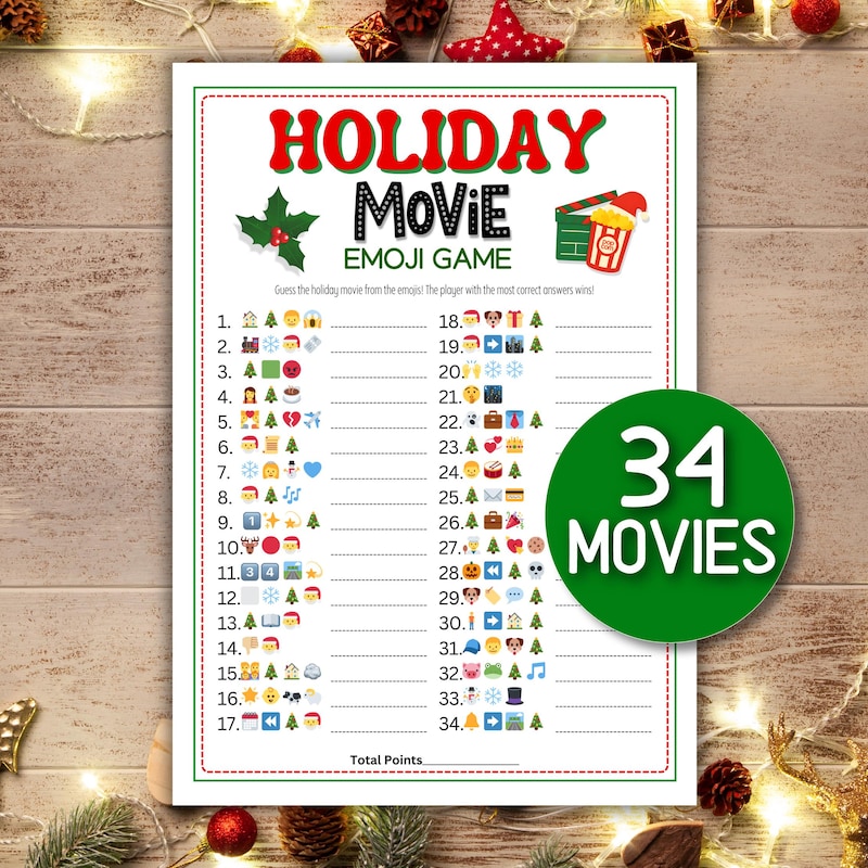 Emoji Holiday Movies - Etsy
