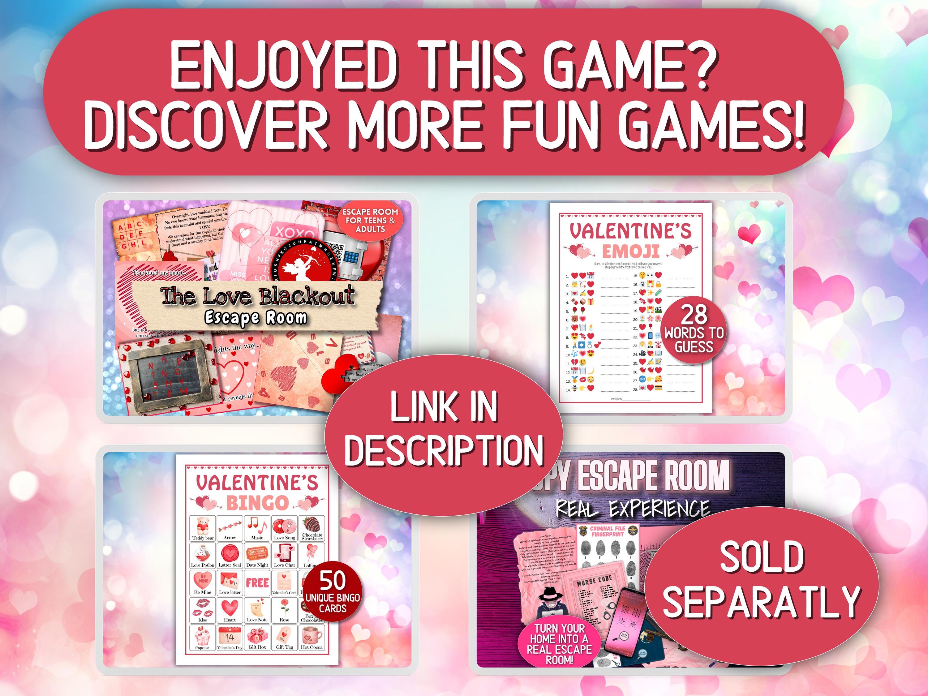 Left Right Game Valentine Christian Games for Church Seniors Valentines ...