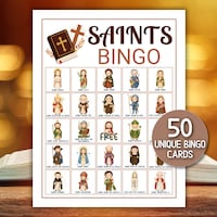 All Saints Bingo Cards PDF - Etsy