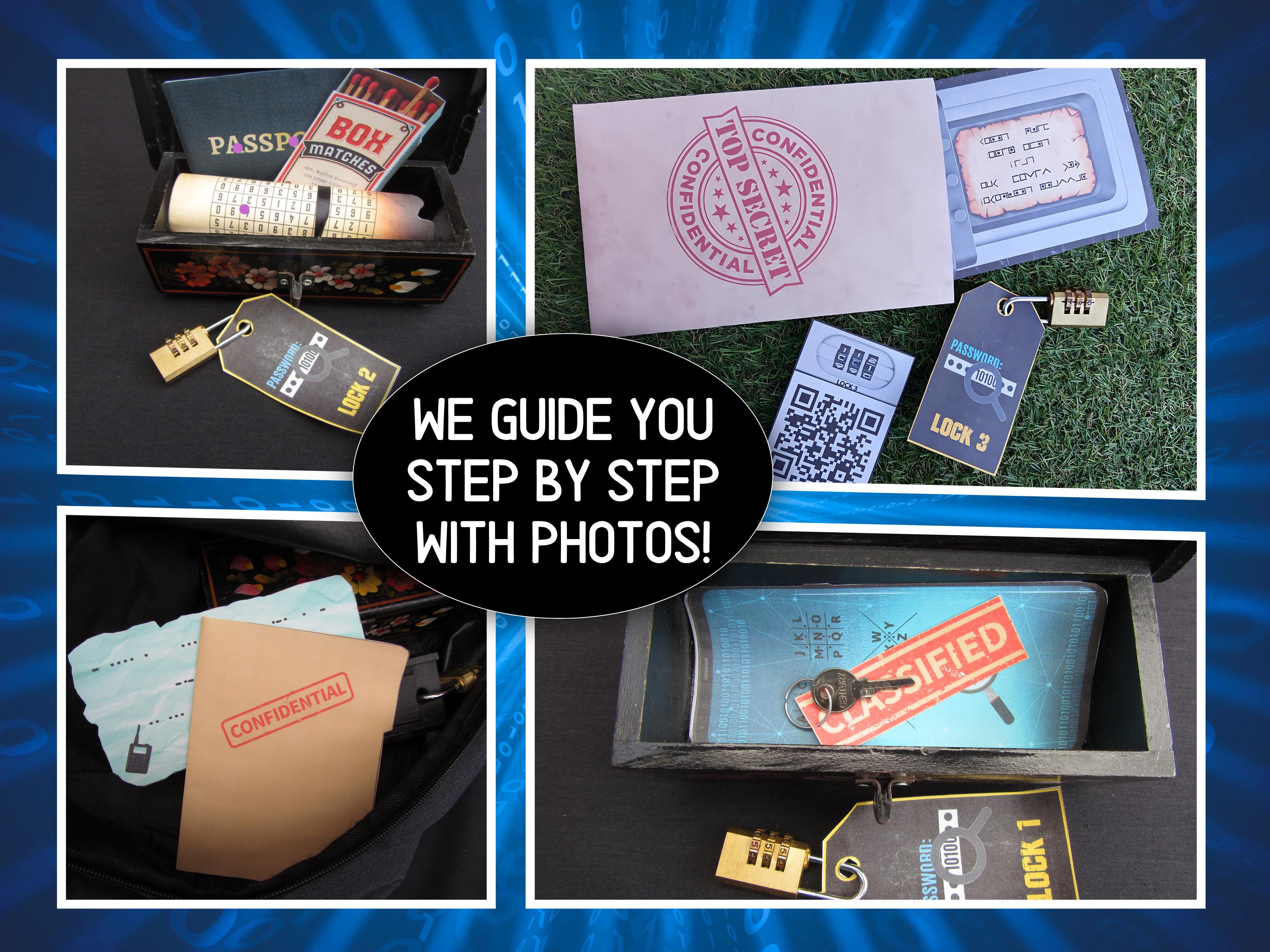 Escape Room Kit Printable Game Spy Escape Room for Teens Kids Escape ...