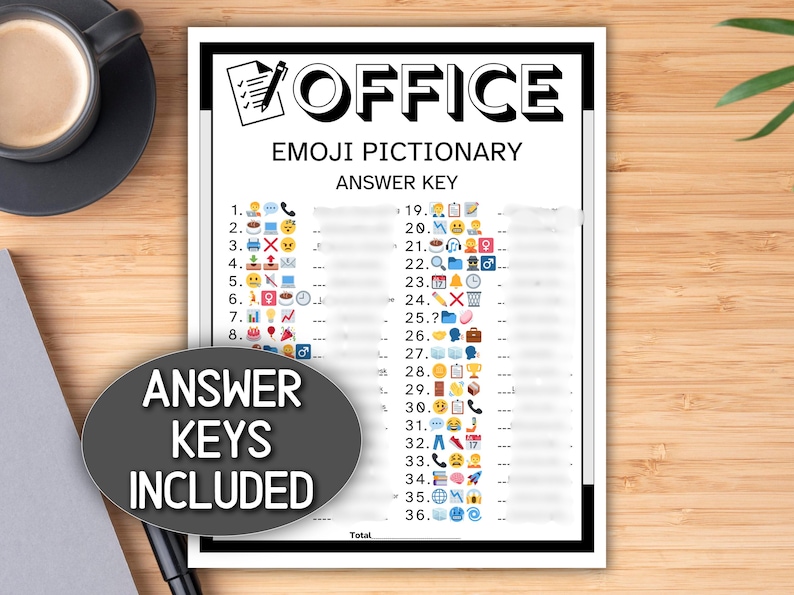 Office Games Emoji Pictionary | Team Building Games | Office Emoji ...